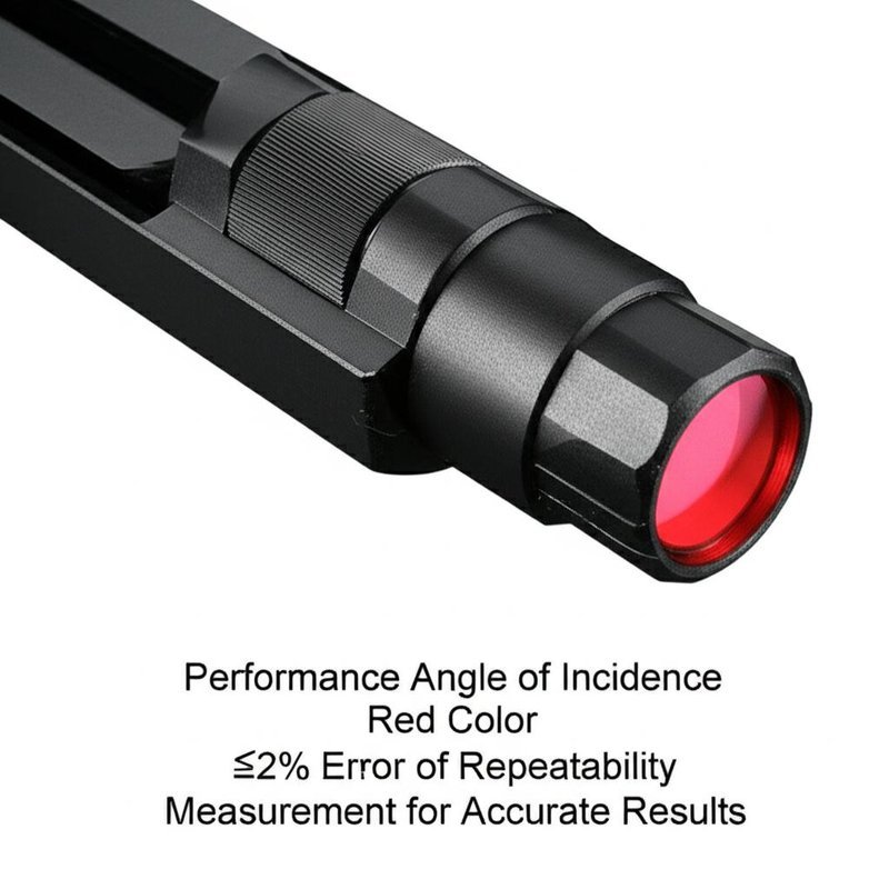 Performance Angle of Incidence Red Color ≤2% Error of Repeatability ...