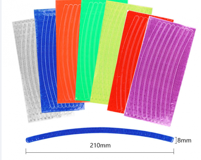 ISO9001 Bicycle Reflective Stickers Night Riding Reflective Warning ...